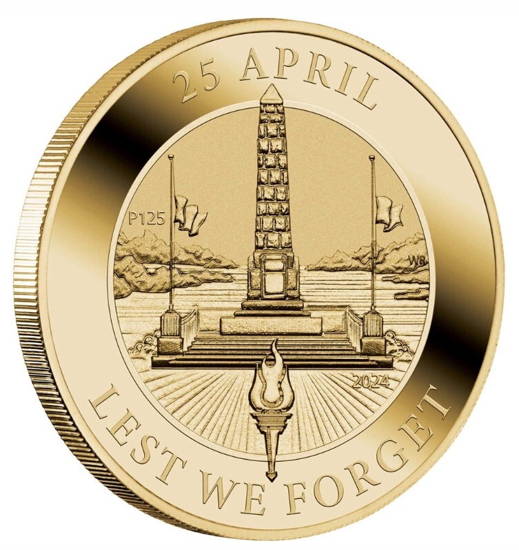 2024 Australian Anzac Day $1 Coin in Card - Perth Mint - King Charles ...