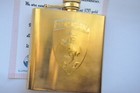 Hip Flask Stainless Steel Drink 6oz Flasks Alcohol 24k Gold Plated ...