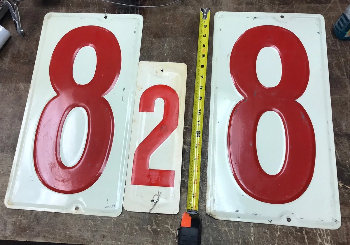 Vintage Metal Gas Station Signs