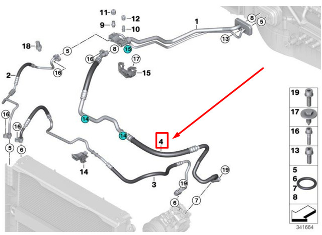 BMW 64509271896 Genuine OEM Suction Pipe for sale online | eBay