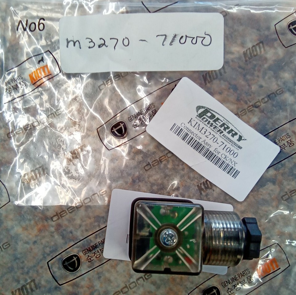 New Genuine KIOTI M3270-71000 Connector for CKA162, NXA127 3RD Function ...