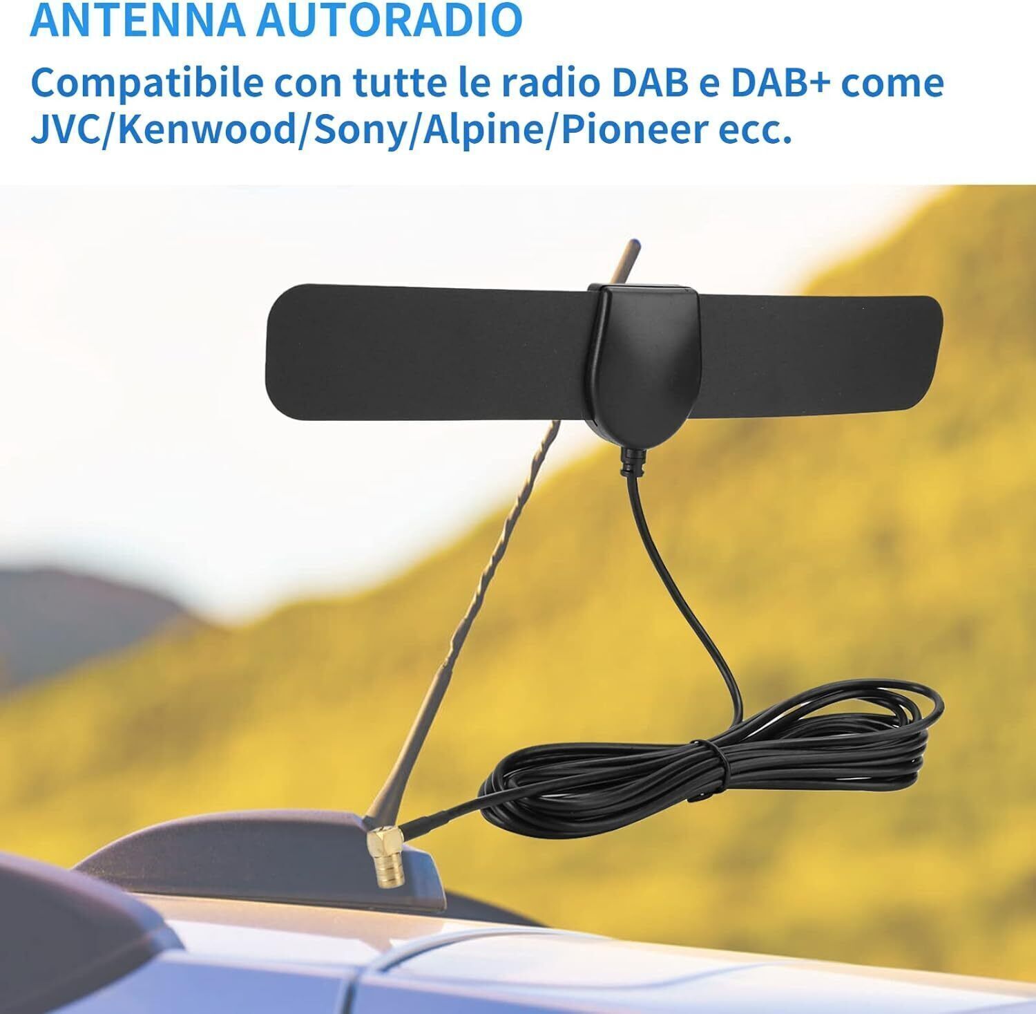 DAB Digital Radio Aerial Antenna Car Stereo Kenwood For Pioneer Sony ...