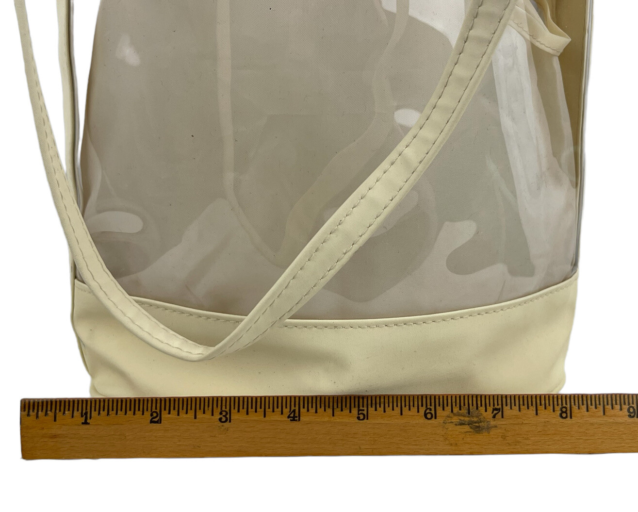 VINTAGE ACRYLIC PURSE MCM Draw String Closure Daisies… - Gem