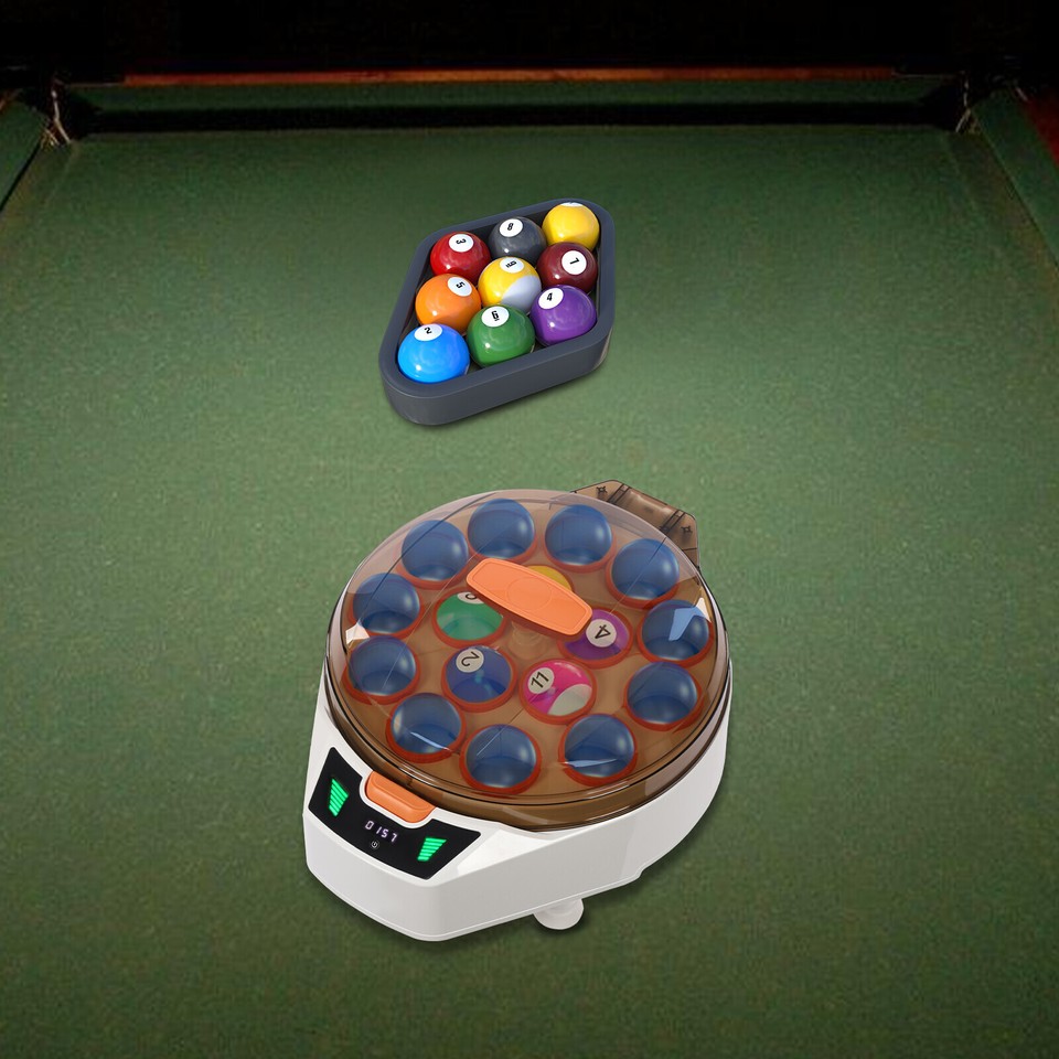 16 Balls Billiard Ball Polisher Automatic Pool Ball Cleaner Pool Ball ...