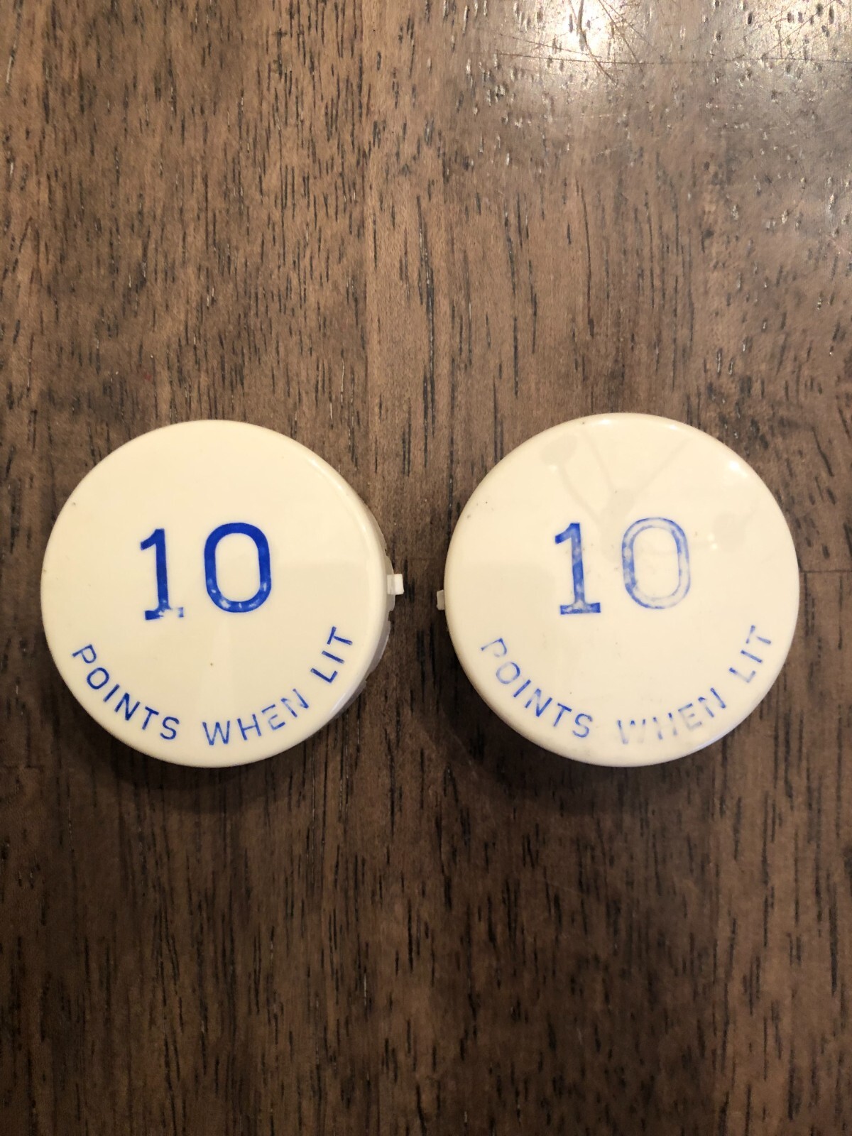 2 VTG Gottlieb Pinball Pop Bumper Caps ( 10 Points when Lit ) Blue ...