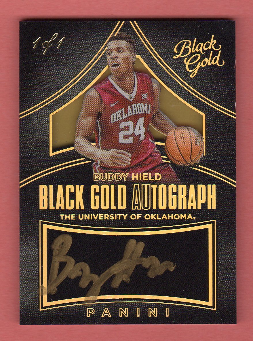 BUDDY HIELD 2016-17 BLACK GOLD AUTOGRAPH AUTO ROOKIE RC # 1 / 1 ...
