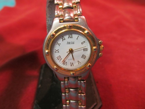 AMSTAR TWO TONE WOMAN'S QUARTZ WATCH | eBay