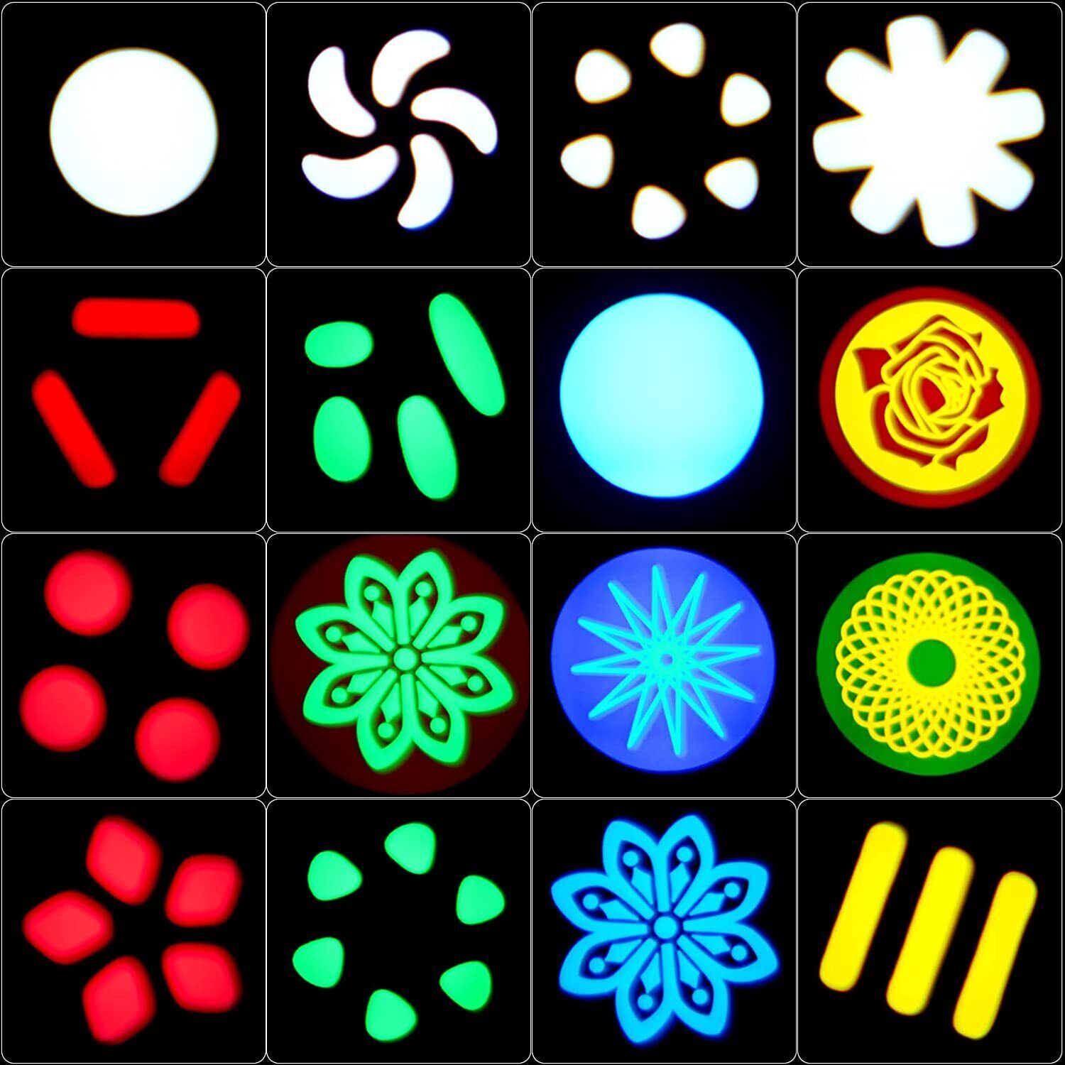 2x 180W LED 8 Prism Gobo Bühnenlicht DMX Strahler Disco Moving Head ...