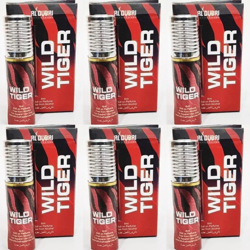 6X Al Dubai WILD TIGER Attar 6ML, Alcohol Free, Long Lasting ...
