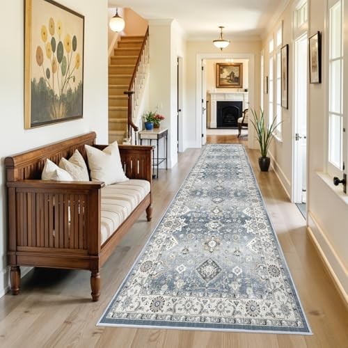 3x12 Washable Hallway Runner Rug: Oriental Long Ultra Soft Runners for ...