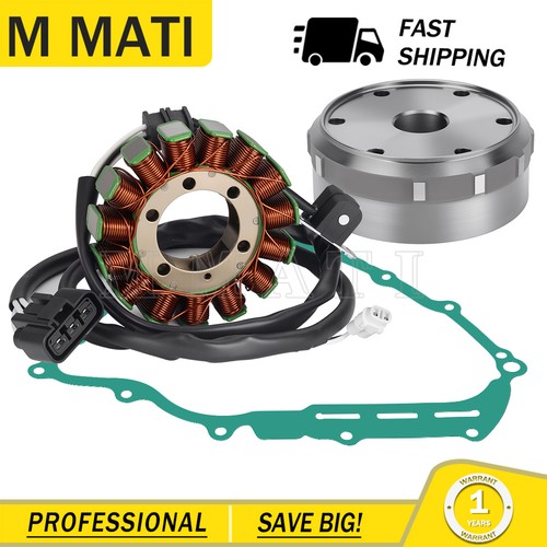 Flywheel Rotor Magneto Stator w/GASKET For YAMAHA Grizzly 700 YFM700 ...