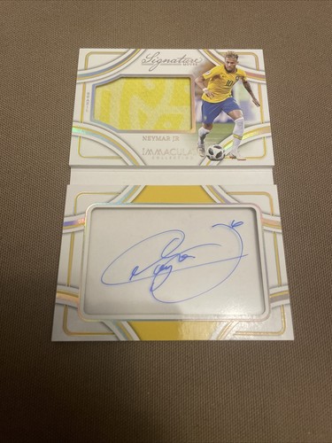 Neymar Jr Signature Moves On Card Autograph Patch Brazil Panini ...