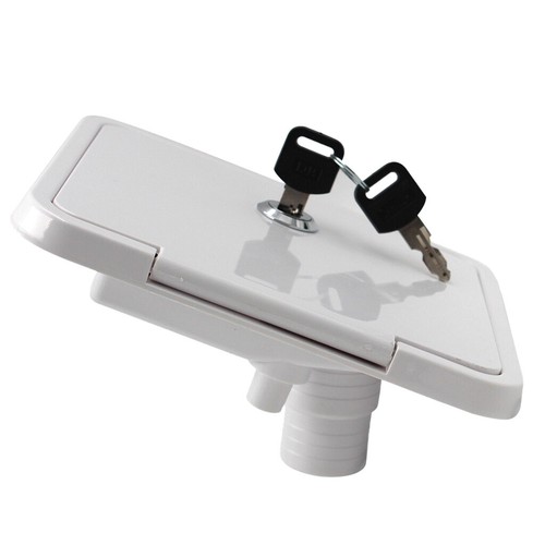 1pc Heavy Duty Gravity Water Inlet Lockable & Keys for Boats Caravans ...