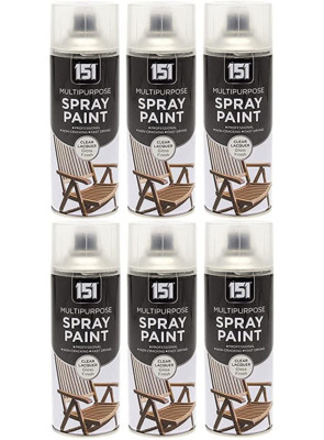 151 Multi Purpose Spray Paint and Clear Lacquer Gloss Finish 400ML ...