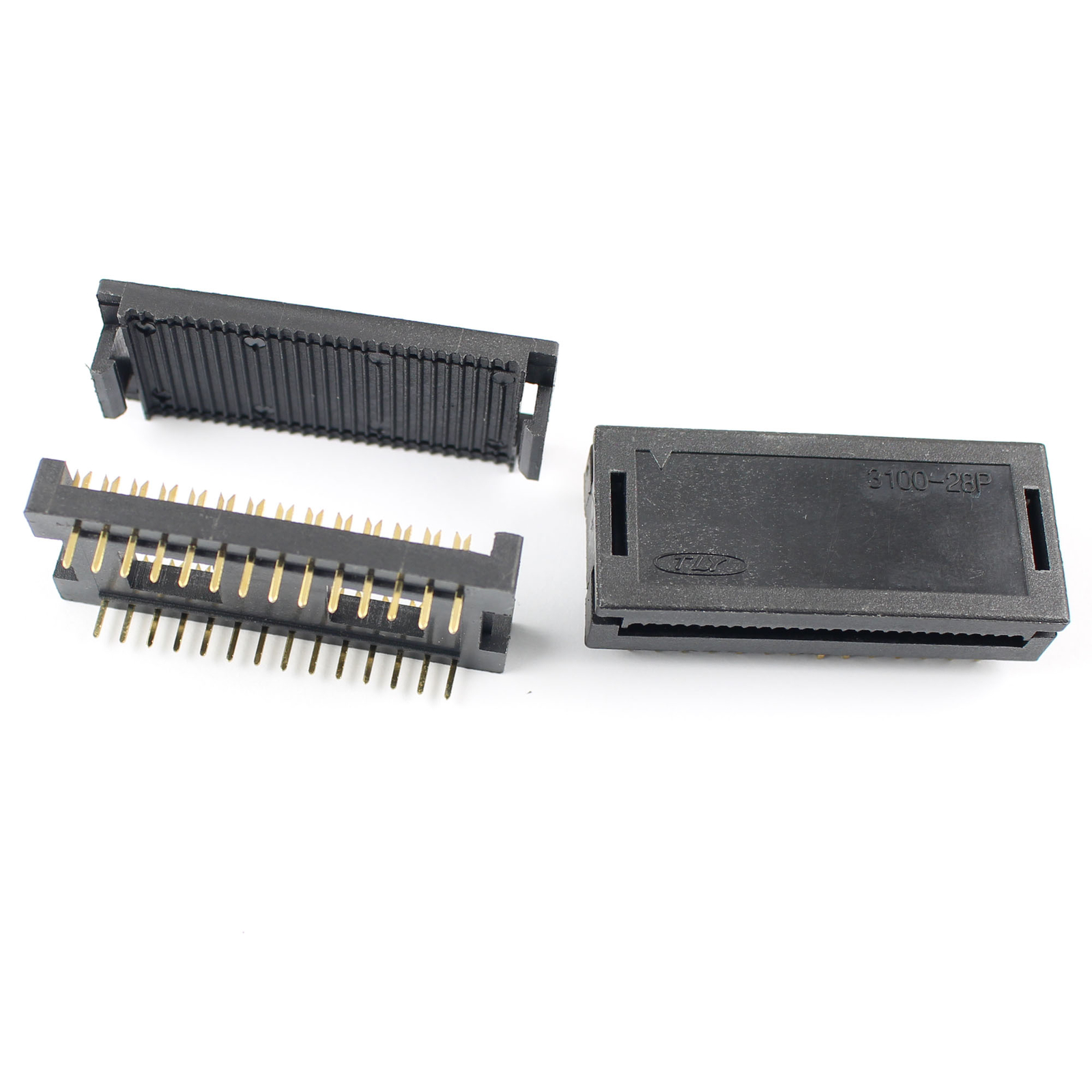 50Pcs 2.54mm 2x14 Pin 28 Pin Male IDC Ribbon Cable Transition Connector ...