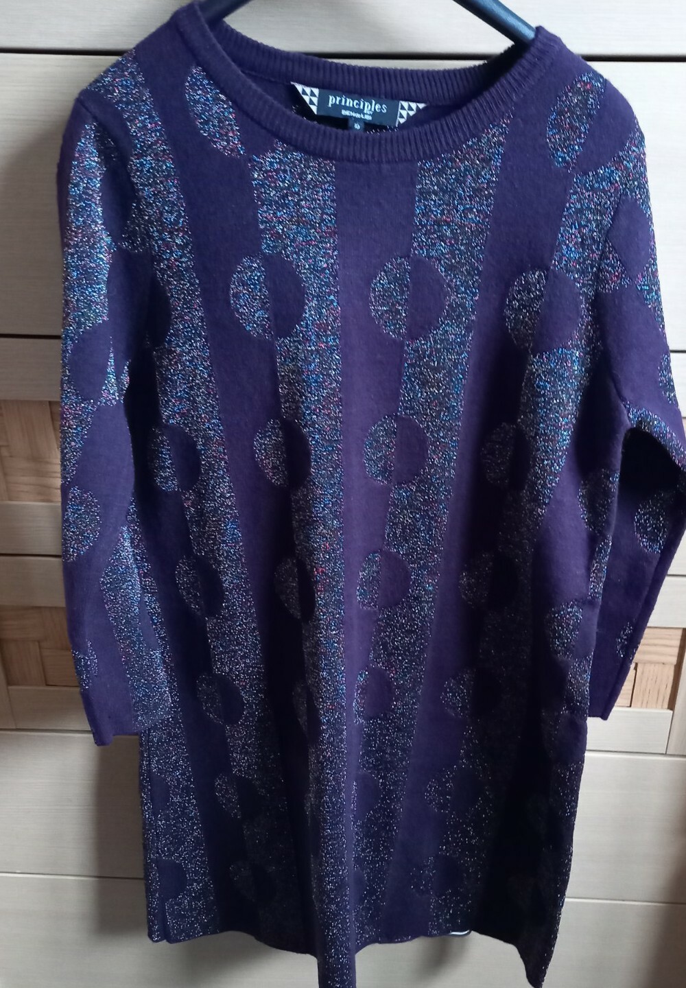 Principles Ben De Lisi Size 10 Purple Sparkle Jumper Dress BNWOT | eBay UK
