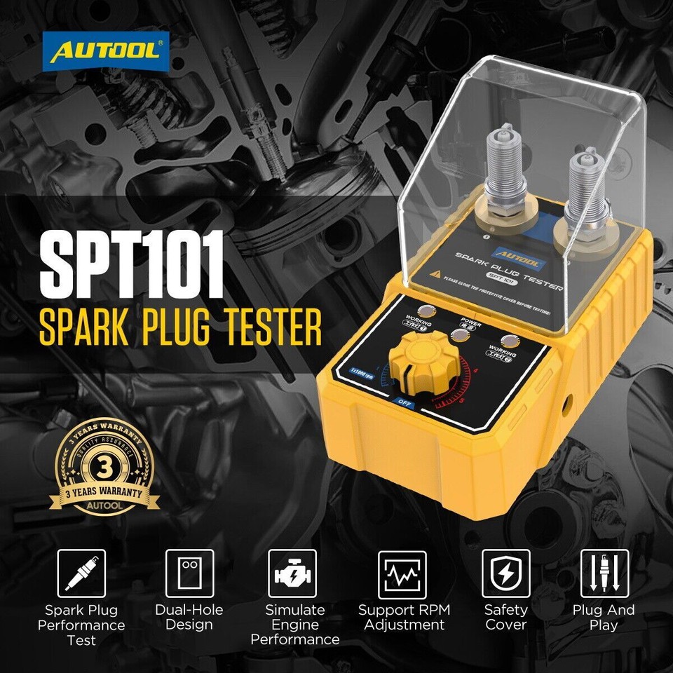 Car Spark Plug Tester Diagnostic Tool Dual Plug Engine Ignition ...