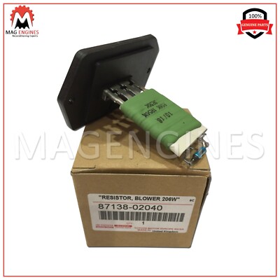 87138-02040 GENUINE OEM RESISTOR, BLOWER 8713802040 Toyota | eBay