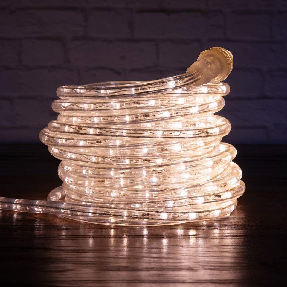 10' 20' 25' 50' 100' 150ft Outdoor LED Rope Light Water-Resistant ...