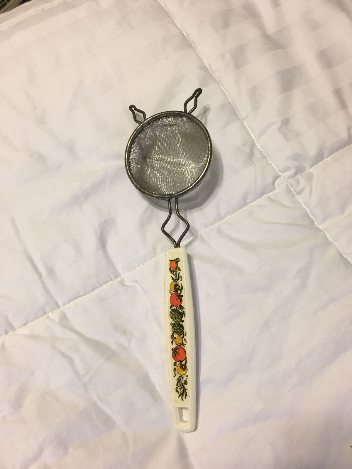 Vintage Sifter 10 inches Long Vegtable Design on Handle | eBay