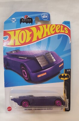 Hot Wheels Batman The Animated Series #5/5 #169/250 Batmobile Purple | eBay