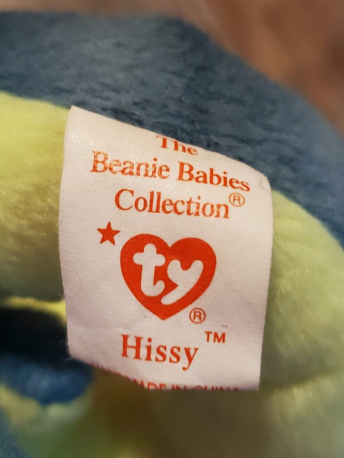 TY Beanie Baby "Hissy" with rare Tag Errors Mint Condition Retired ...