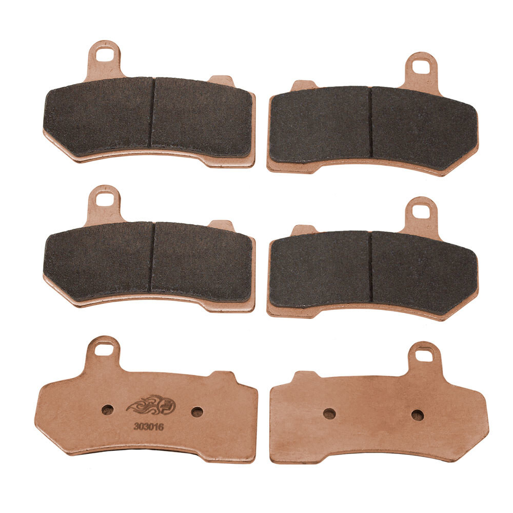 2 Front & 1 Rear Brake Pad for Harley 2008+ Touring 42850-06B 41852-08B ...