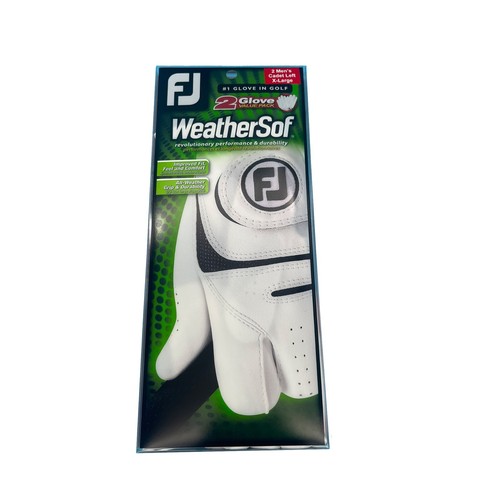 FJ WeatherSof Men's Cadet Golf Gloves- 2 Lefts, X-Large (Color: White) | eBay