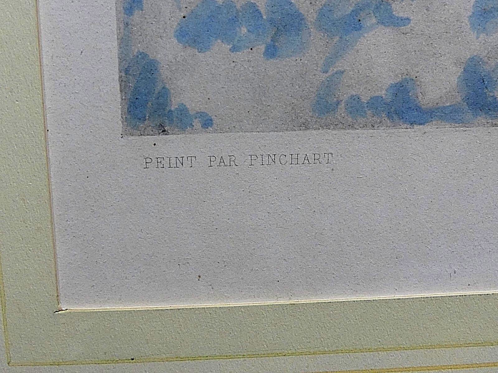 Rare Auguste Emile Pinchart Hand Colored Photogravure "The Christmas ...