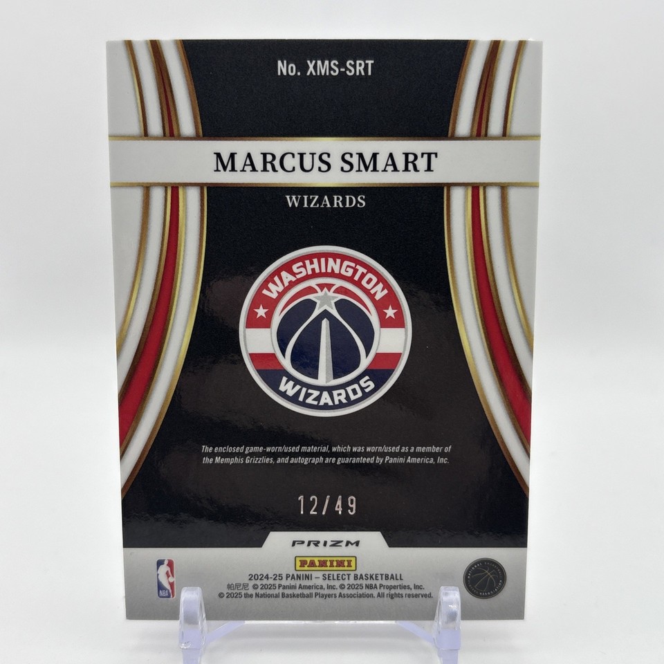 2024-25 Select Basketball Marcus Smart #XMS-SRT X-Factor Jersey Auto ...