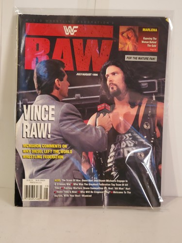 WWF Raw Magazine July/August 1996 – Diesel Kevin Nash Cover Vince ...