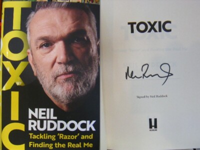 Signed Book Toxic by Neil Razor Ruddock 1st Edition Hardback LFC ...