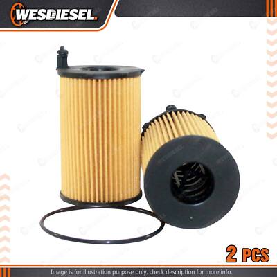 2 x Wesfil Oil Filters fits Porsche Cayenne S2 958 Macan 3.0L V6 TD 24V ...