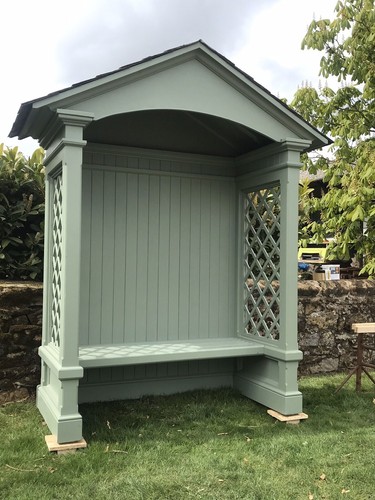 Hardwood Garden Arbour Bench Seat | eBay UK