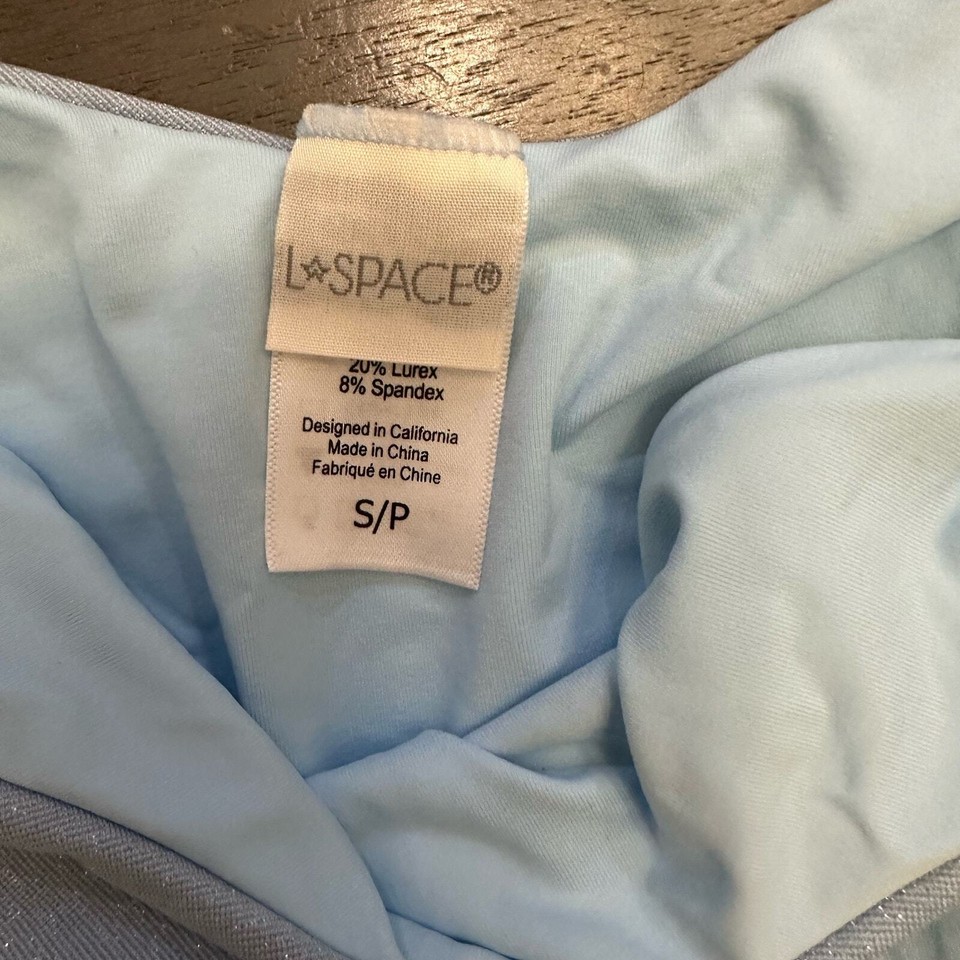 L*Space NWOT’s Cabana Bitsy bikini bottom in shimmer blue. Size small | eBay
