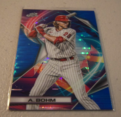 2022 Topps Chrome Cosmic Alex Bohm Blue Refractor /99 | eBay