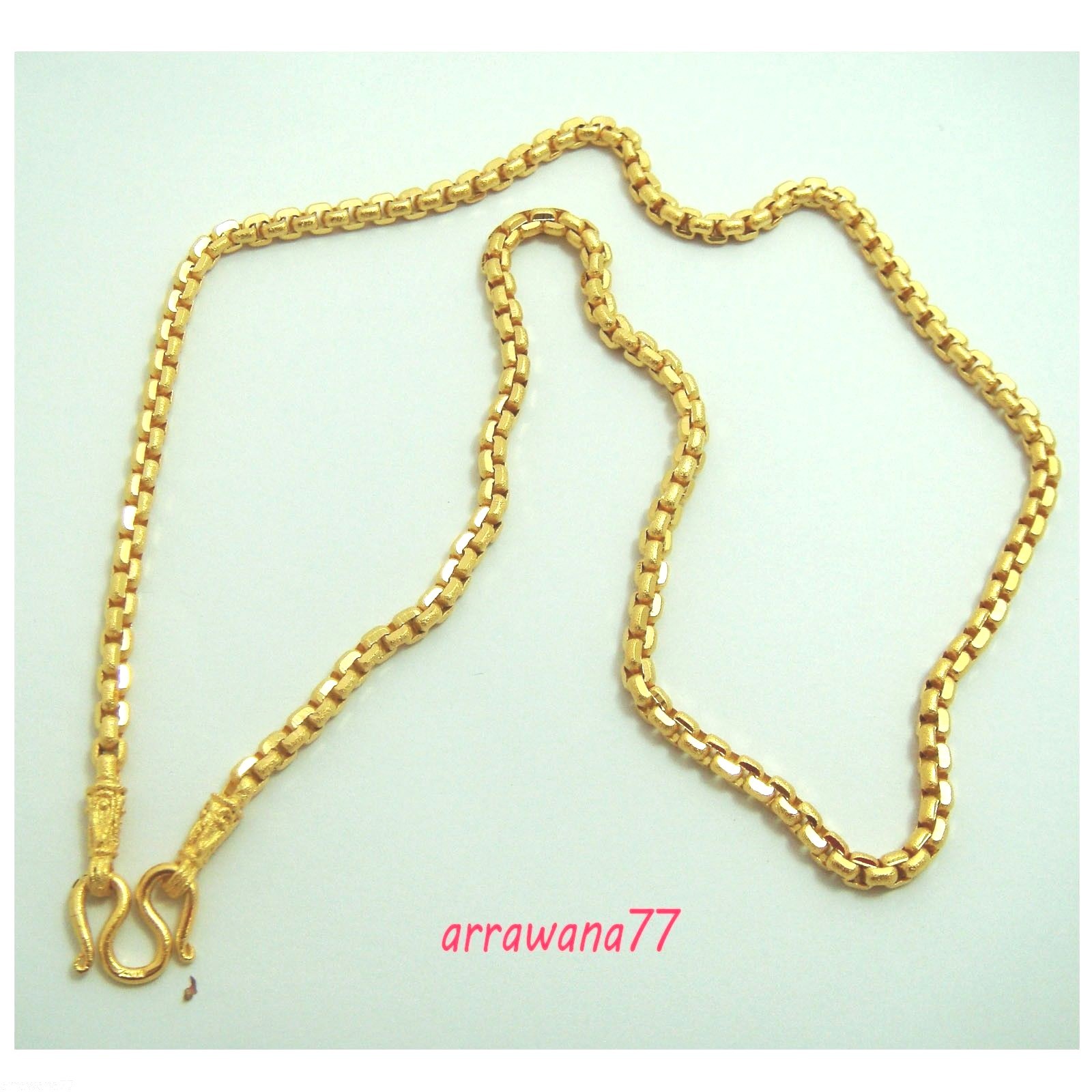 Necklace 24" 23K 24K Thai Baht Chain Gold GP Filled Jewelry For Unisex ...