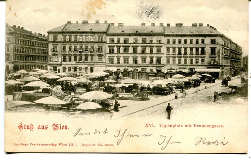 Autriche Wien Yppenplatz M.Brunnengasse Fermiers Market Pré WWI ...