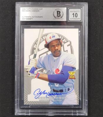 Andre Dawson signed 2005 Topps Rookie Cup #38 card Beckett BGS BAS 10 ...