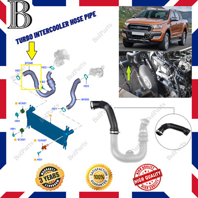 Turbo Intercooler Big Hose Pipe for Ford RANGER 3.2 TDCI AB396C646ED ...