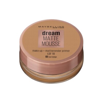 Maybelline Dream Matte Mousse Foundation Plus Primer 48 Sun Beige 18ML ...