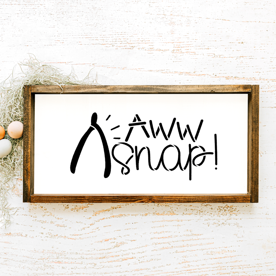 Aww Snap Thanksgiving Stencil | eBay