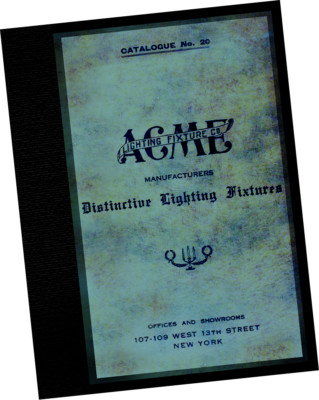 Acme Lighting Fixture Co 1922 Samples CATALOG chandeliers sconce lamps ...