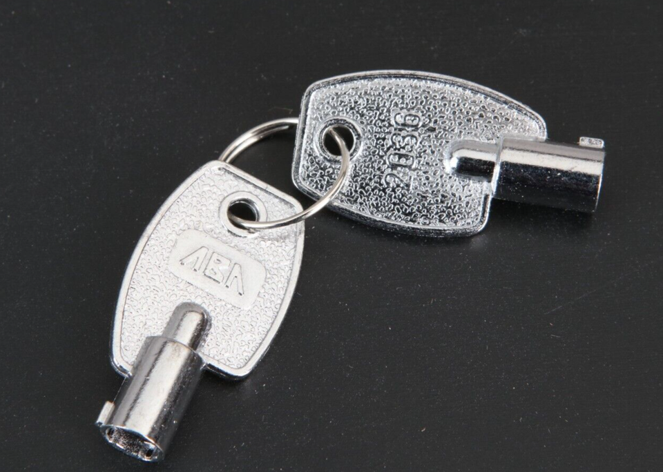 6 Vintage ABA 2036 Tubular Barrel Keys Appx 1-1/8" Long Vending Machine ...