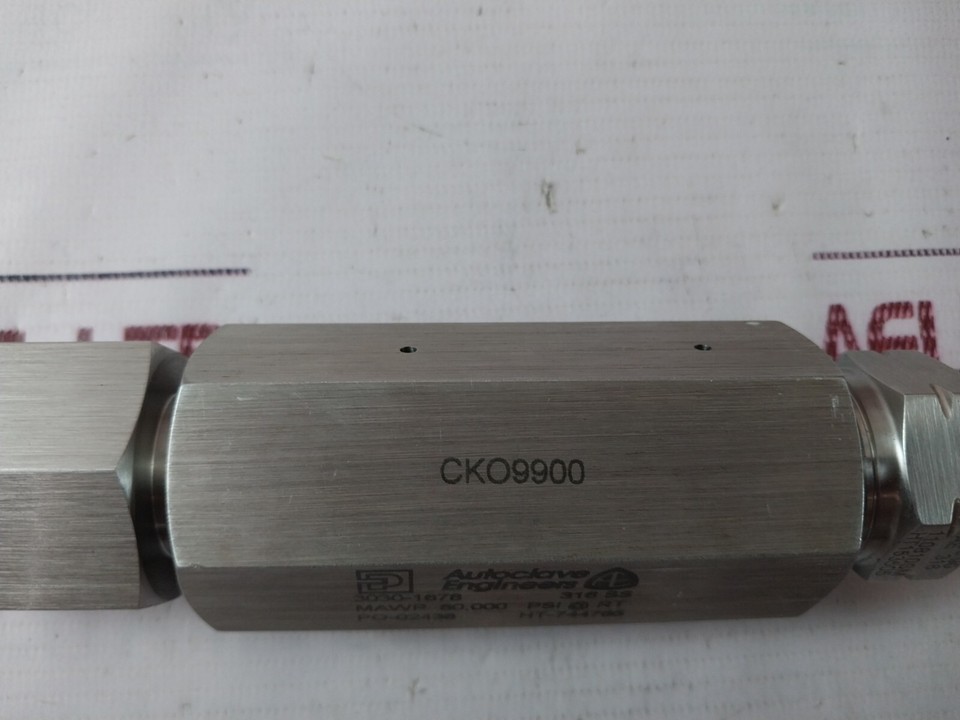 Parker Autoclave Cko9900 High Pressure O-ring Check Valves | eBay