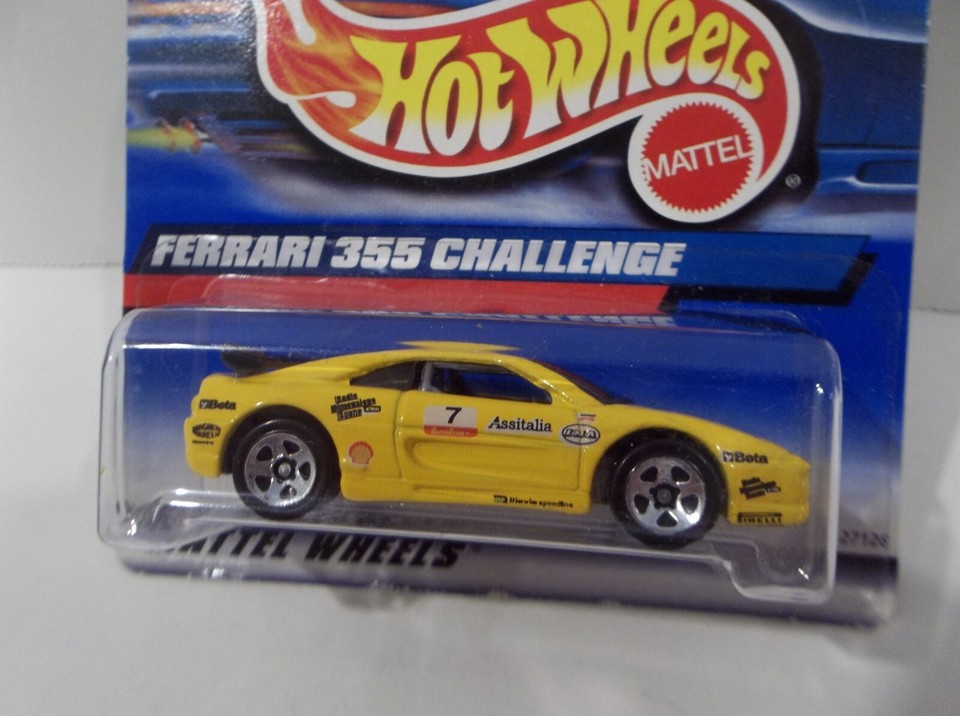 HOT WHEELS FERRARI 355 CHALLENGE INTERNATIONAL CARD RARE NEW SHORT CARD ...