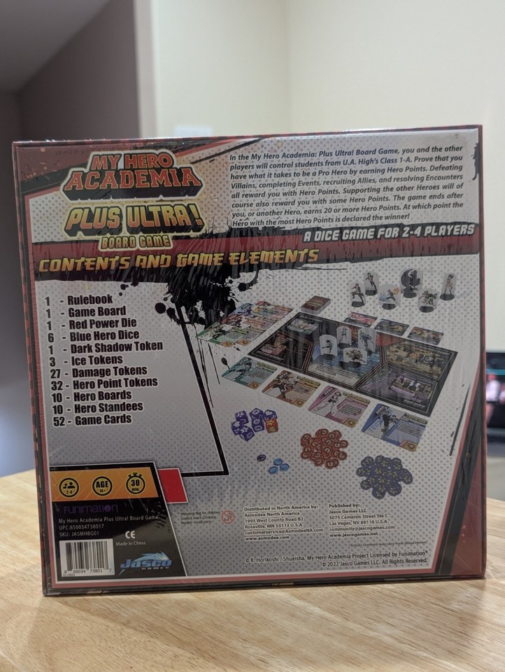 My Hero Academia: Plus Ultra! Board Game Board Game New Factory Sealed ...