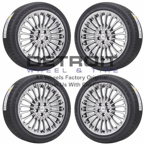 18" FORD FUSION PVD BRIGHT CHROME WHEELS RIMS & TIRES OEM 2013-2019 ...