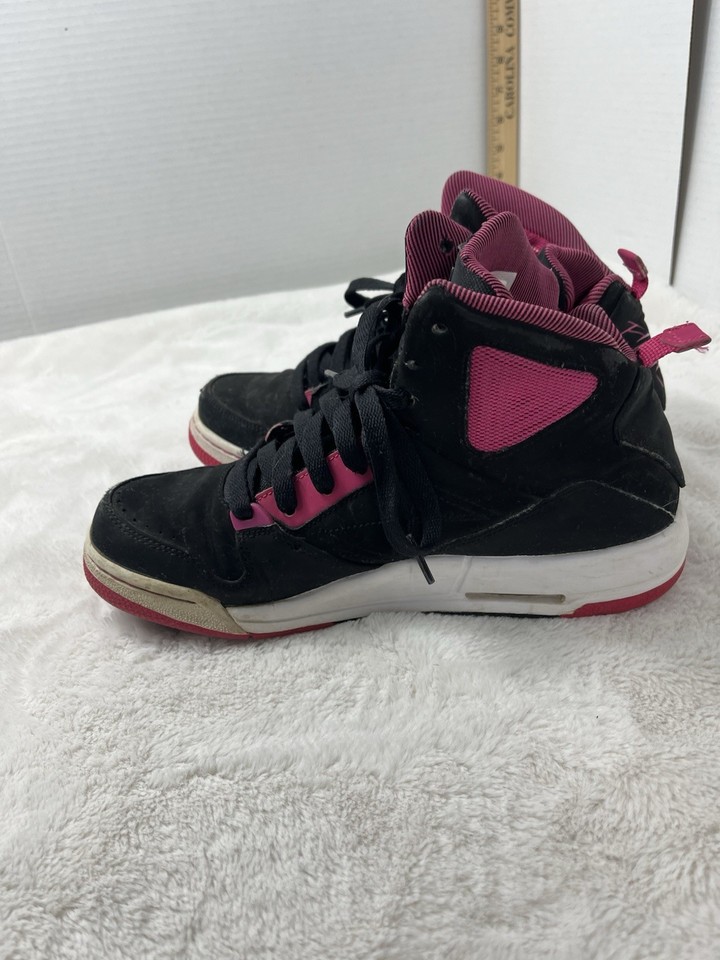 Nike Girls Air Jordan Flight SC 3 Pink/ Black Basketball Shoes Sneaker ...