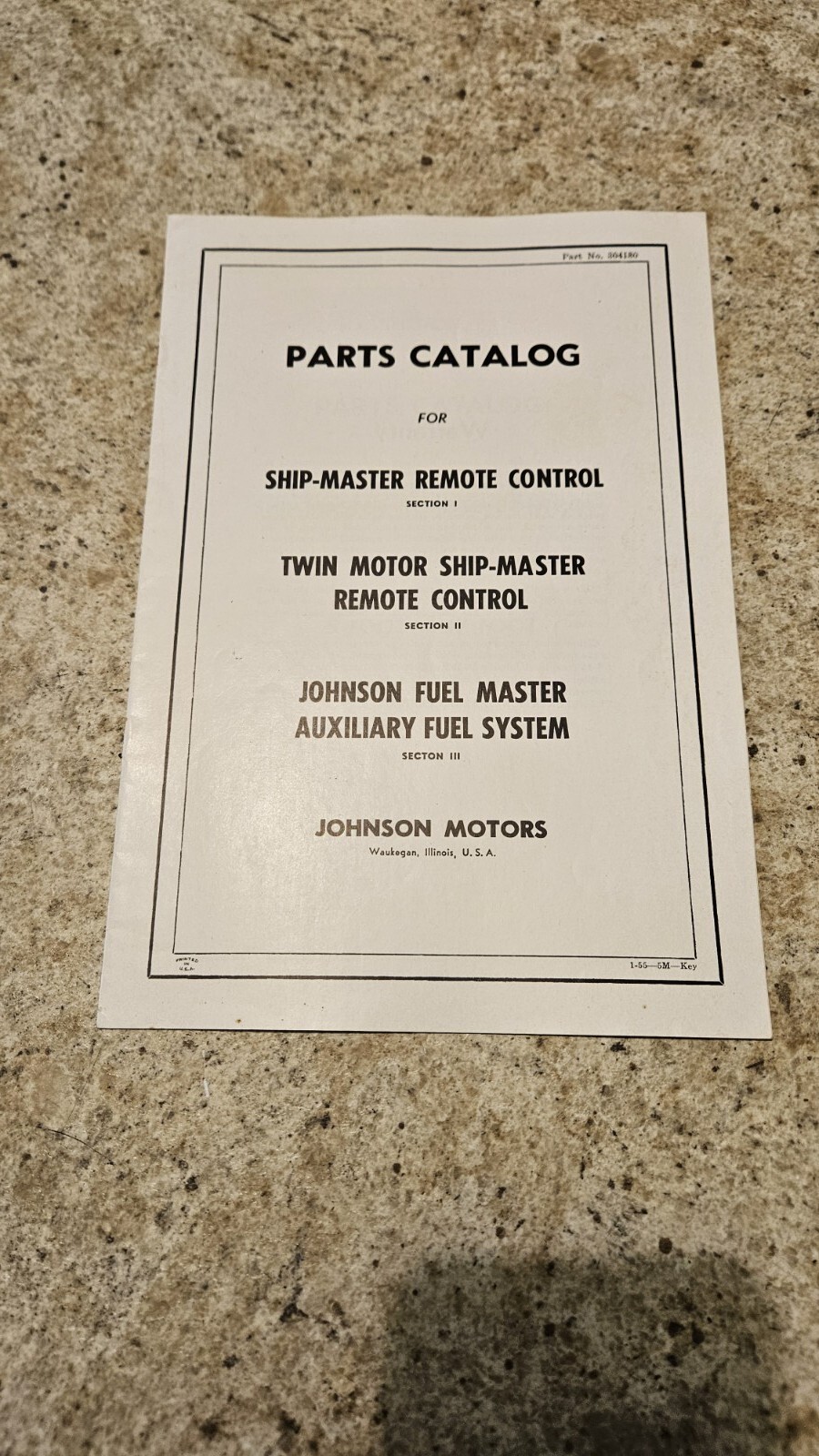 Vintage Johnson Outboard Boat Motor Parts Catalog Fuel / Ship Master ...